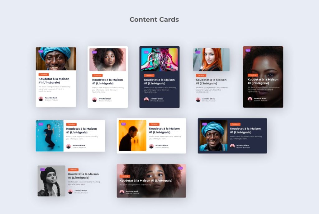 Content Cards – Master UI