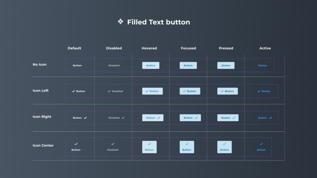 Filled Text Button – Master UI