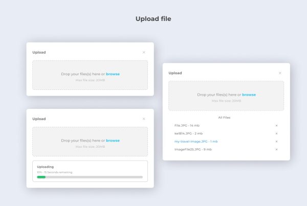 Upload file – Master UI