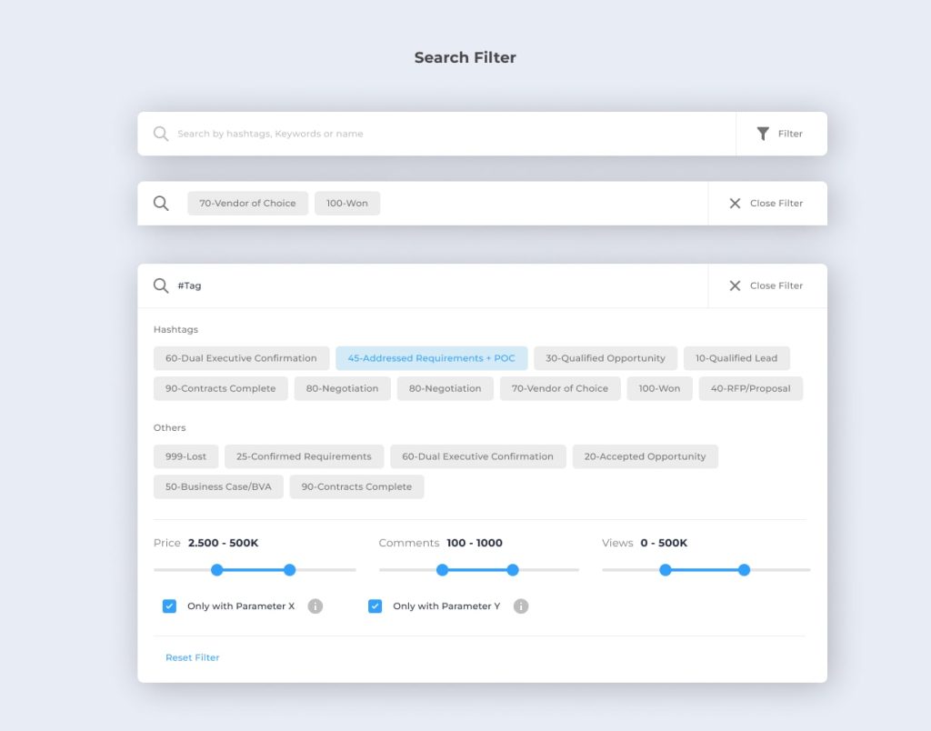 Search Filter – Master UI